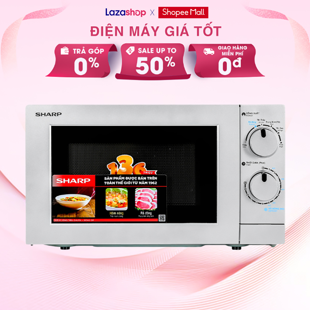 Lò vi sóng Sharp R-209VN - R-209VN-SK 20 lít - Hàng chính hãng | Shopee Việt Nam