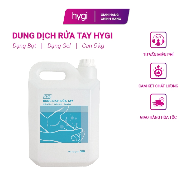 Dung dịch rửa tay Hygi hand soap, không màu, không mùi, dạng gel | dạng ...