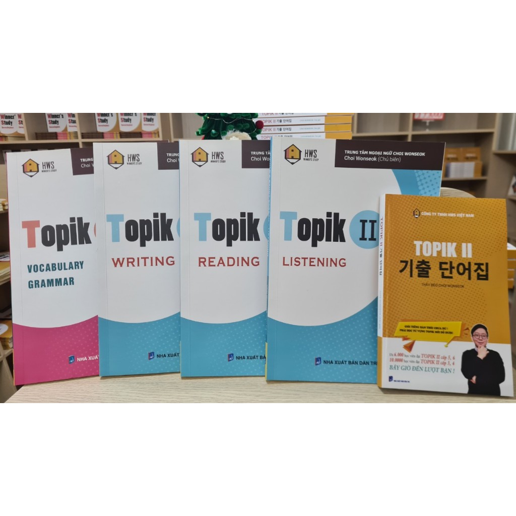 Bộ combo 5 sách - TOPIK II (Writing - Reading - Listening - Vocabulary ...