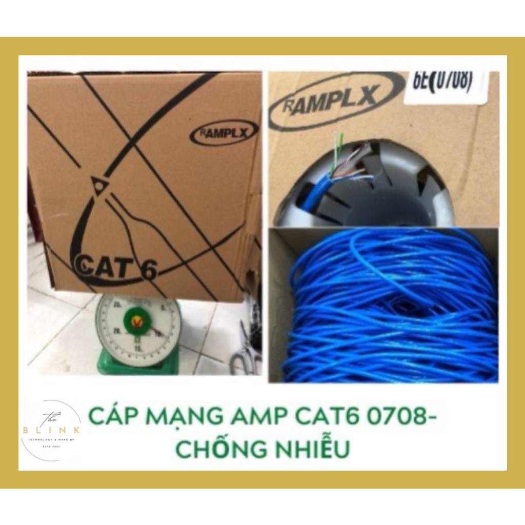 Thùng cáp mạng Cat 6 AMP LX 305m Cat 6B 0718 , Cat 6e 0708 , Cat 6e 10 ...