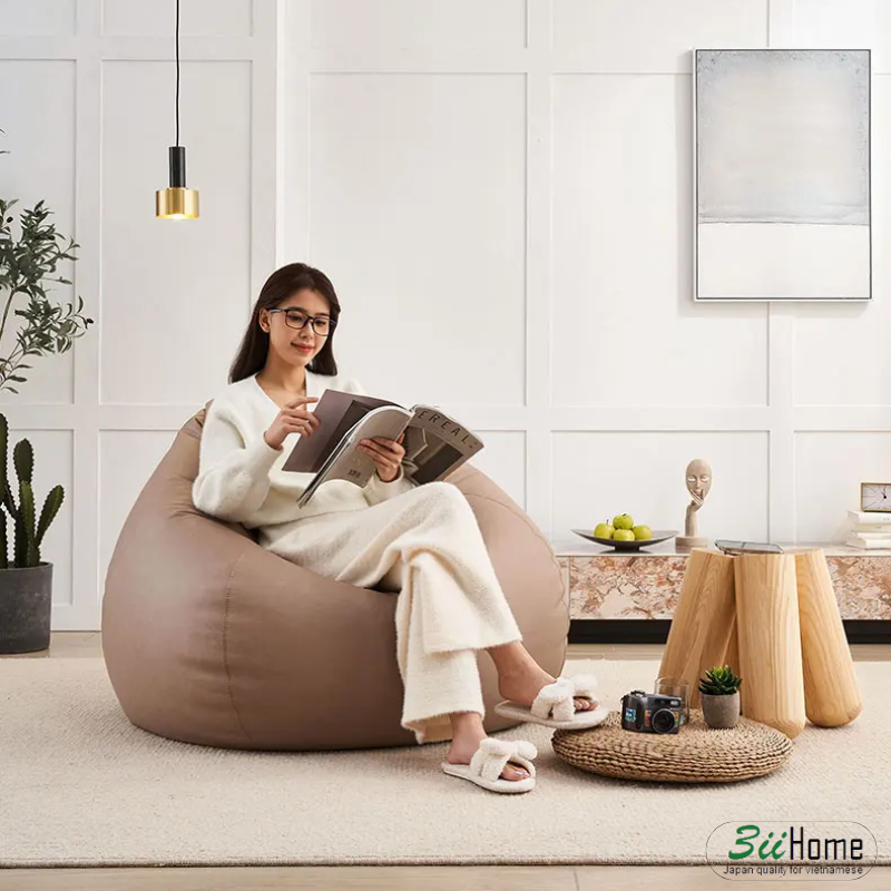 Ghế Sofa lười Ghế lười hạt xốp 3II HOME dáng quả lê đa size relax đỉnh ...