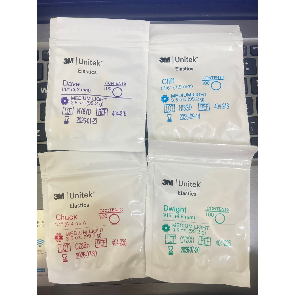 Thun kéo niền răng, chun liên hàm 3M Unitek Elastics 3.5oz (100 chun ...