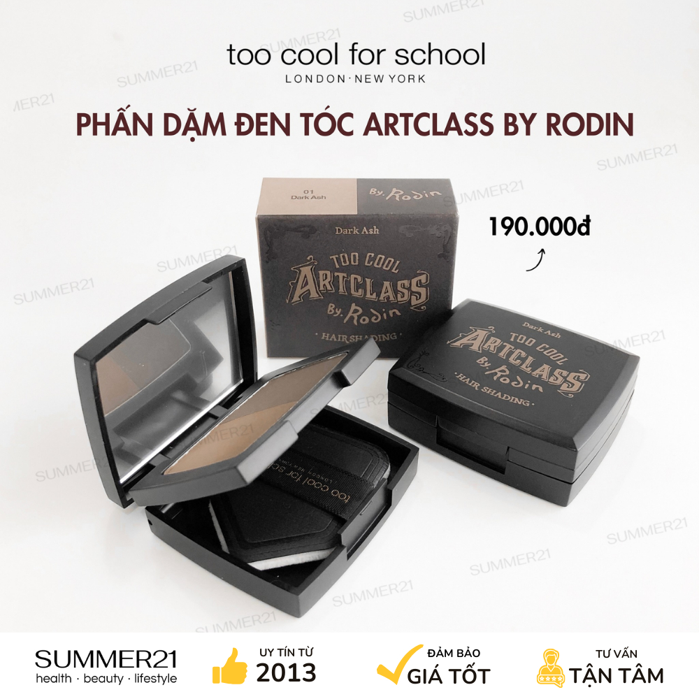 Phấn dặm đen tóc TOO COOL FOR SCHOOL ARTCLASS BY RODIN HAIR SHADING MASTER #01 DARK ASH (KÈM CỌ ...