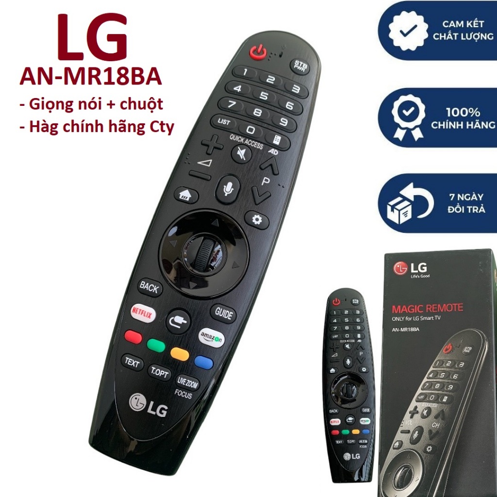 Điều khiển tivi LG giọng nói AN-MR18BA hàng chính hãng Cty, Remote lg ...