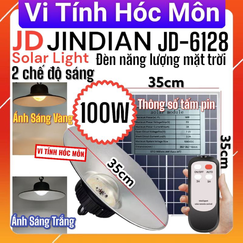 Đèn năng lượng mặt trời Jindian JD-6128 JD6128 80w | Shopee Việt Nam