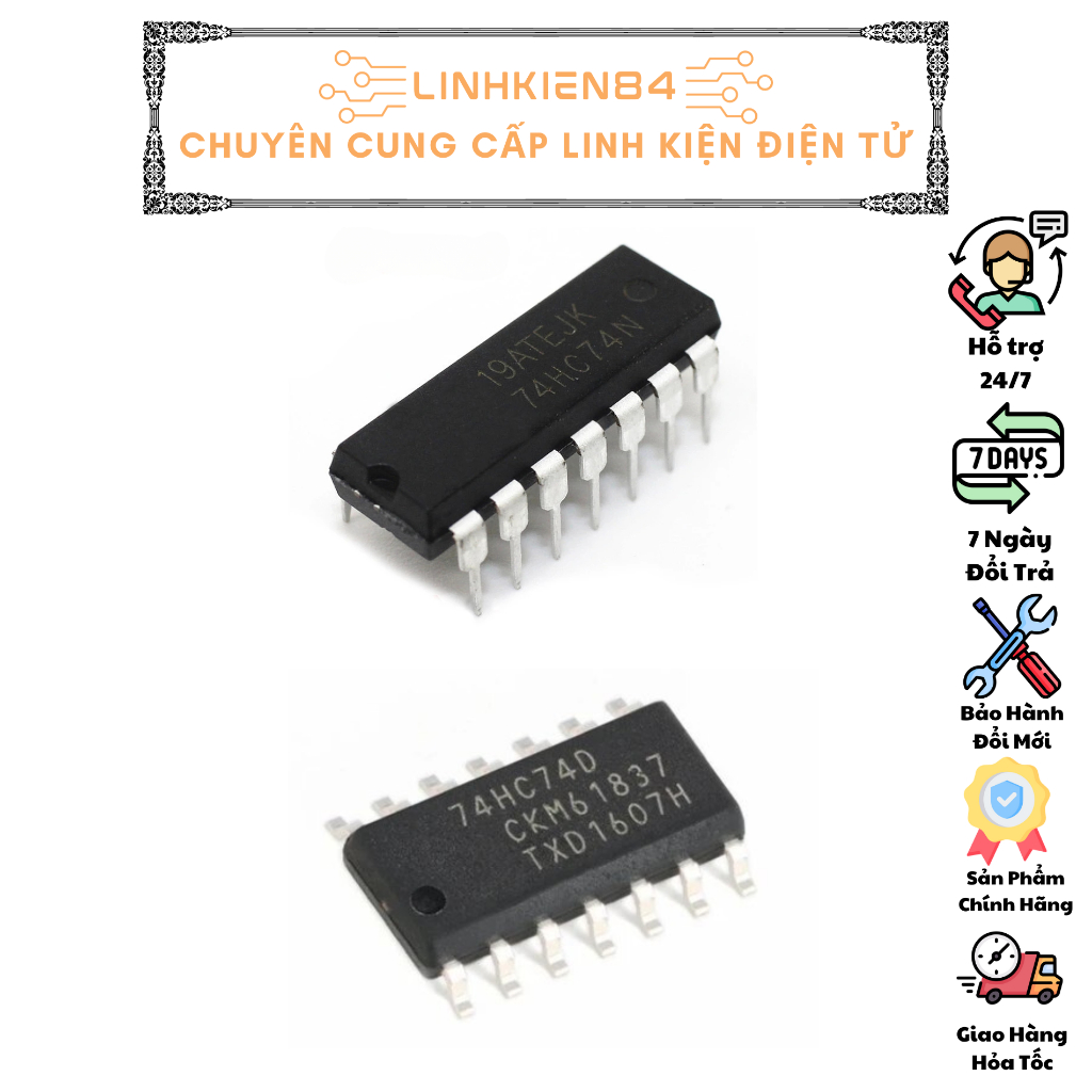 IC Flip Flop 74HC74 | Shopee Việt Nam