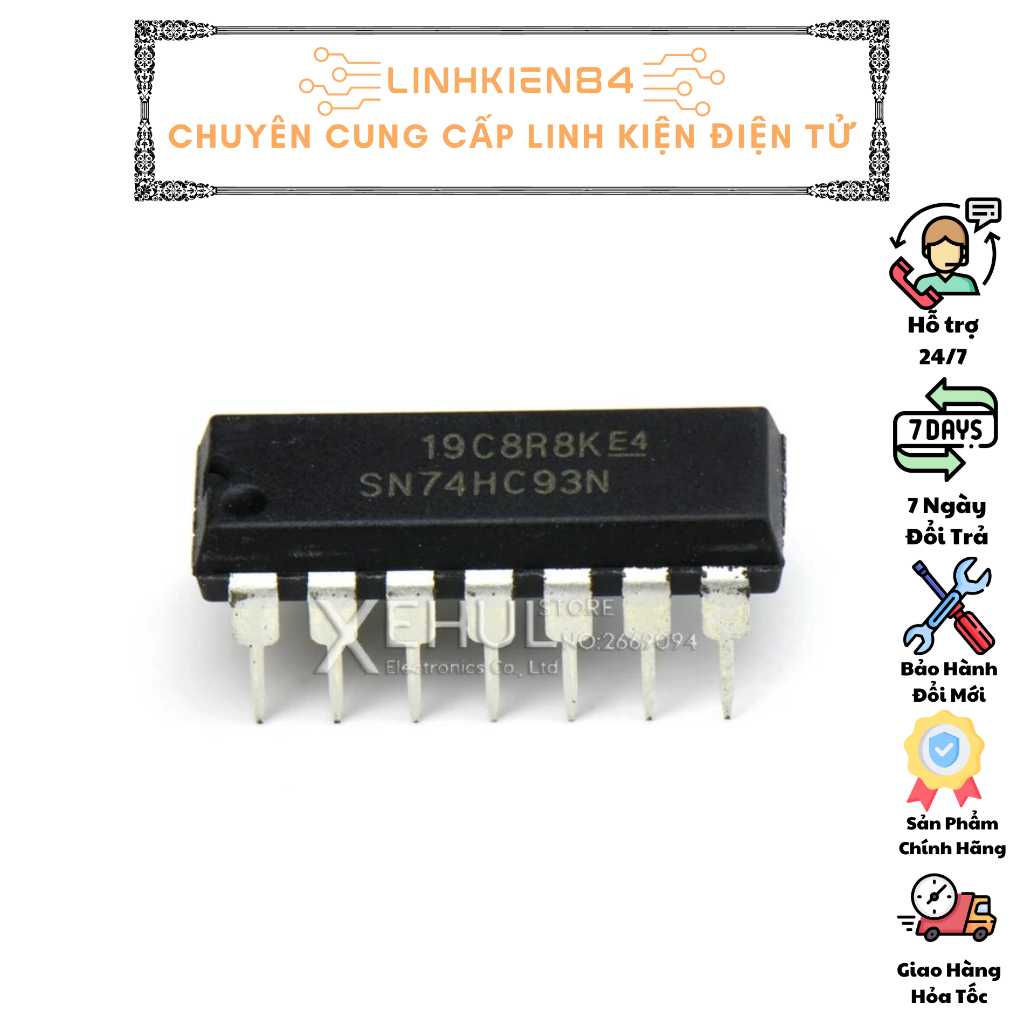 IC Đếm 74HC93 DIP14 | Shopee Việt Nam