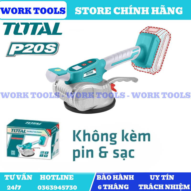 TOTAL Máy rung ốp lát gạch dùng pin 20V TTVLI20101 | Shopee Việt Nam