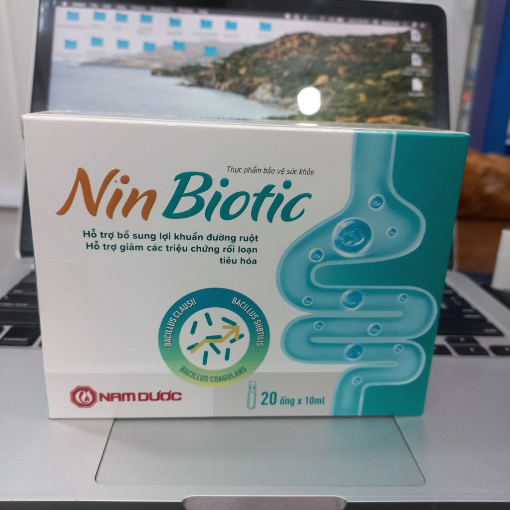 Men Nin biotic - hộp 20 ống - hỗ trợ bổ sung lợi khuẩn đường ruột, giảm ...