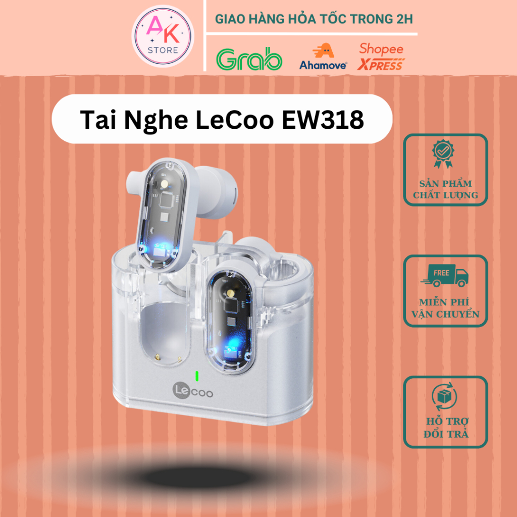 Tai Nghe Không Dây Bluetooth 5.3 LeCoo Chống Ồn EW318 TWS Phụ Kiện AK | Shopee Việt Nam