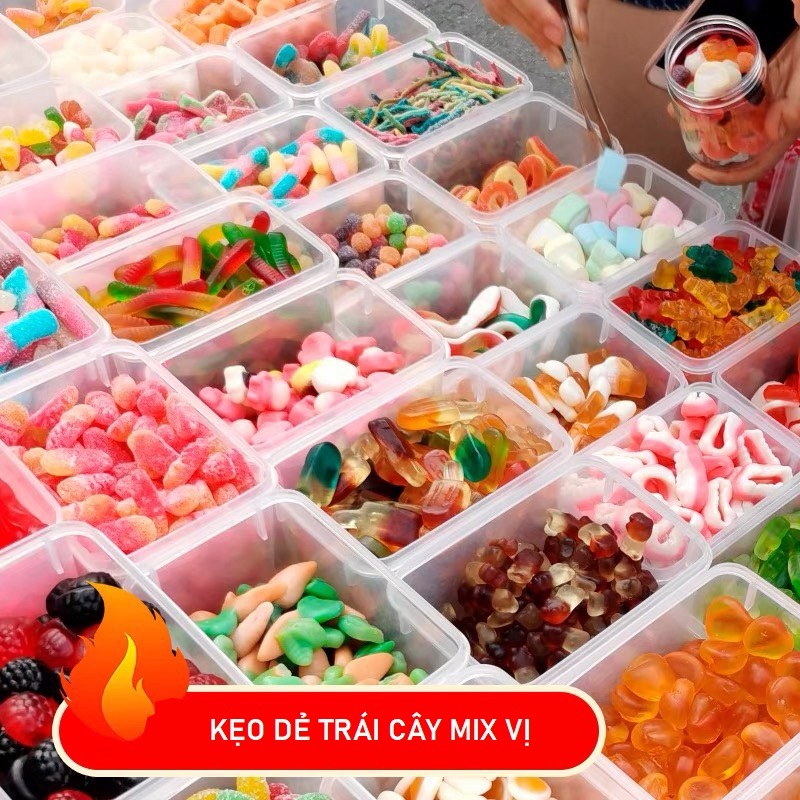 Kẹo Dẻo Trái Cây , Kẹo Dẻo Mix Sẵn 44 Mẫu Hương Vị Trái Cây Tự Nhiên ...
