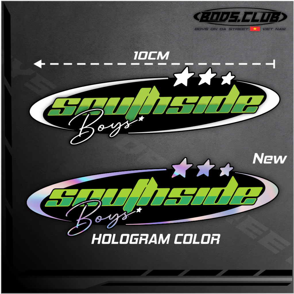Tem sticker dán xe " SOUTHSIDE BOYS" chính hãng BODS | Shopee Việt Nam