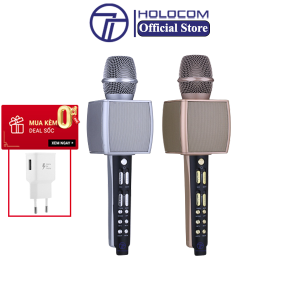 Micro Karaoke Bluetooth Không Dây HOLOCOM YS92 Kèm Loa Âm Lớn Bắt Giọng ...