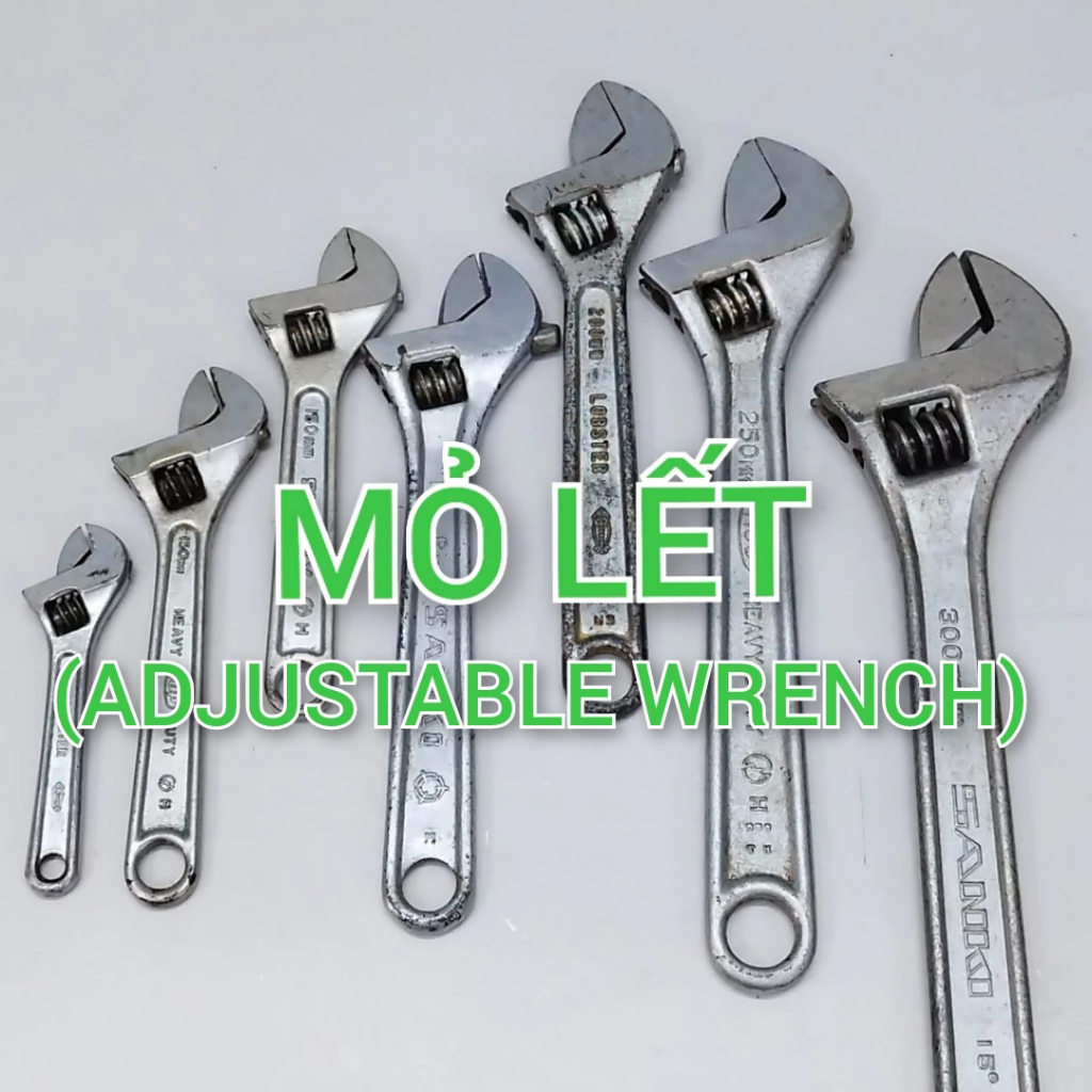 Mỏ lết LOBSTER TOP KTC TOYOTA SANKI TONE MCC HIT... 100 150 200 250 300 mm hàng bãi Nhật ...