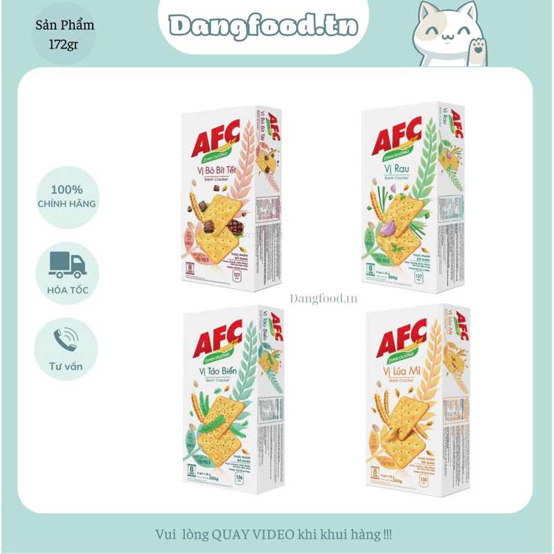 Bánh AFC Dinh Dưỡng - Với 4 Hương Vị Thơm Ngon : Rau Củ và Lúa Mì ...