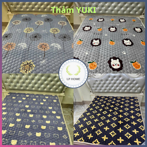 Thảm YUKI lông cừu trần bông tổ ong chun cài siêu ấm siêu êm hàng nhập ...