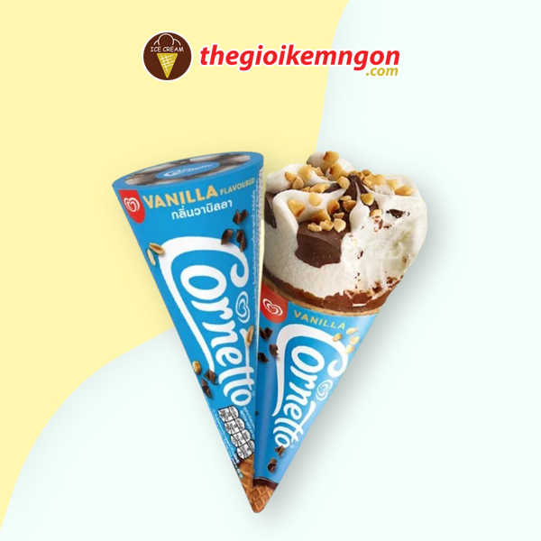 Kem ốc quế vani Wall's Cornetto Vanilla (110ML) | Shopee Việt Nam