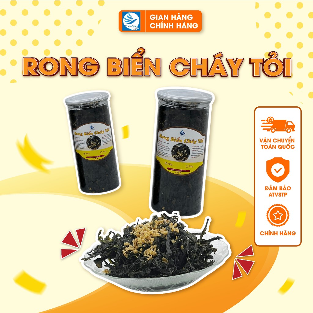 RONG BIỂN SẤY TỎI Khoa Châu Food - Rong biển ăn liền - Rong biển vị ...