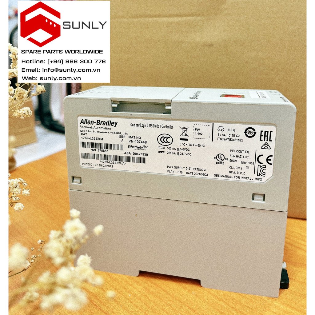 Bộ điều khiển Ethernet Allen-Bradley 1769-L33ERM CompactLogix 5370 ...