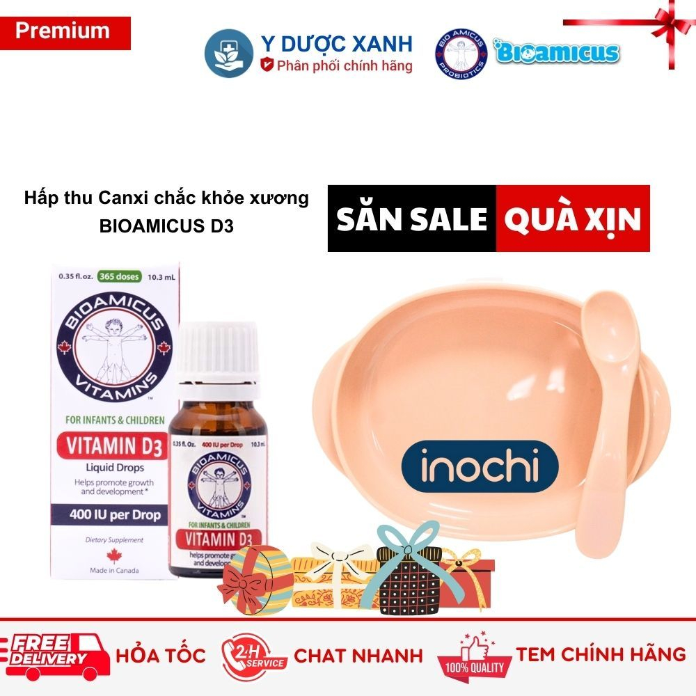Mua [Chính Hãng] BIOAMICUS VITAMIN D3, 10ml, Bổ sung Vitamin D3 cho bé ...