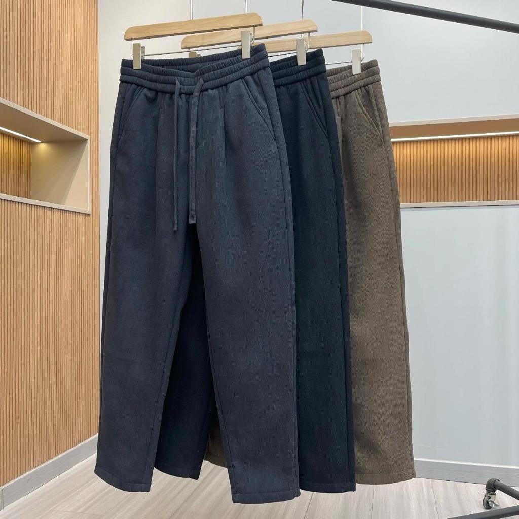 Quần Nhung Nam UMA OFFICIAL Lót Lông Chất Liệu Nhung Tăm Dày Dặn Có Lót ...