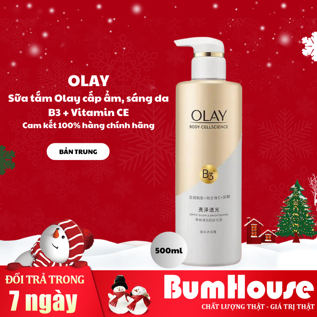 Sữa Tắm OLAY B3+ Vitamin C Body Cellscience Siêu Dưỡng Trắng Da, Cấp Ẩm ...