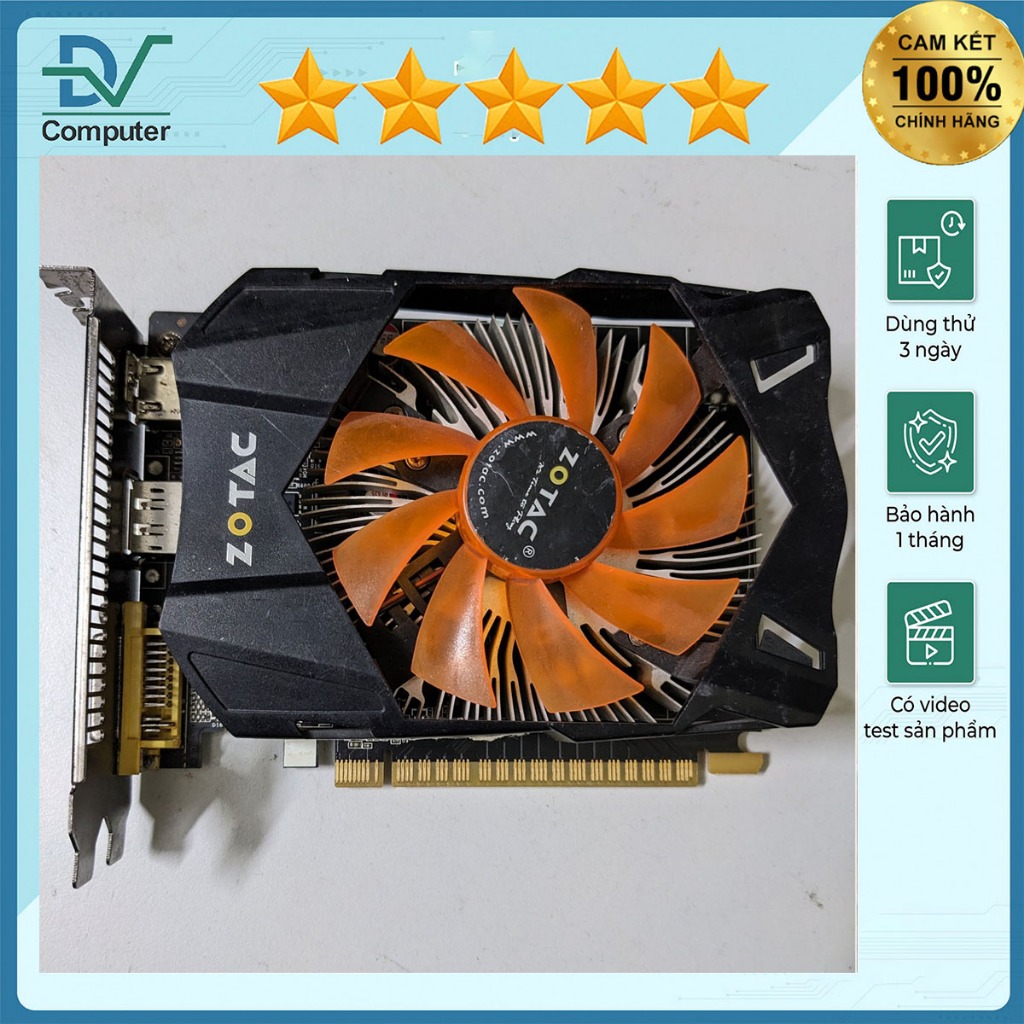 GTX 750ti 2G Zotac nhỏ gọn 1 fan chơi game ngon | Shopee Việt Nam