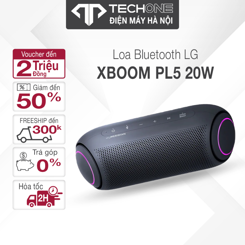 Loa Bluetooth XBOOM LG PL5 20W chính hãng nguyên seal bảo hành 12 tháng ...