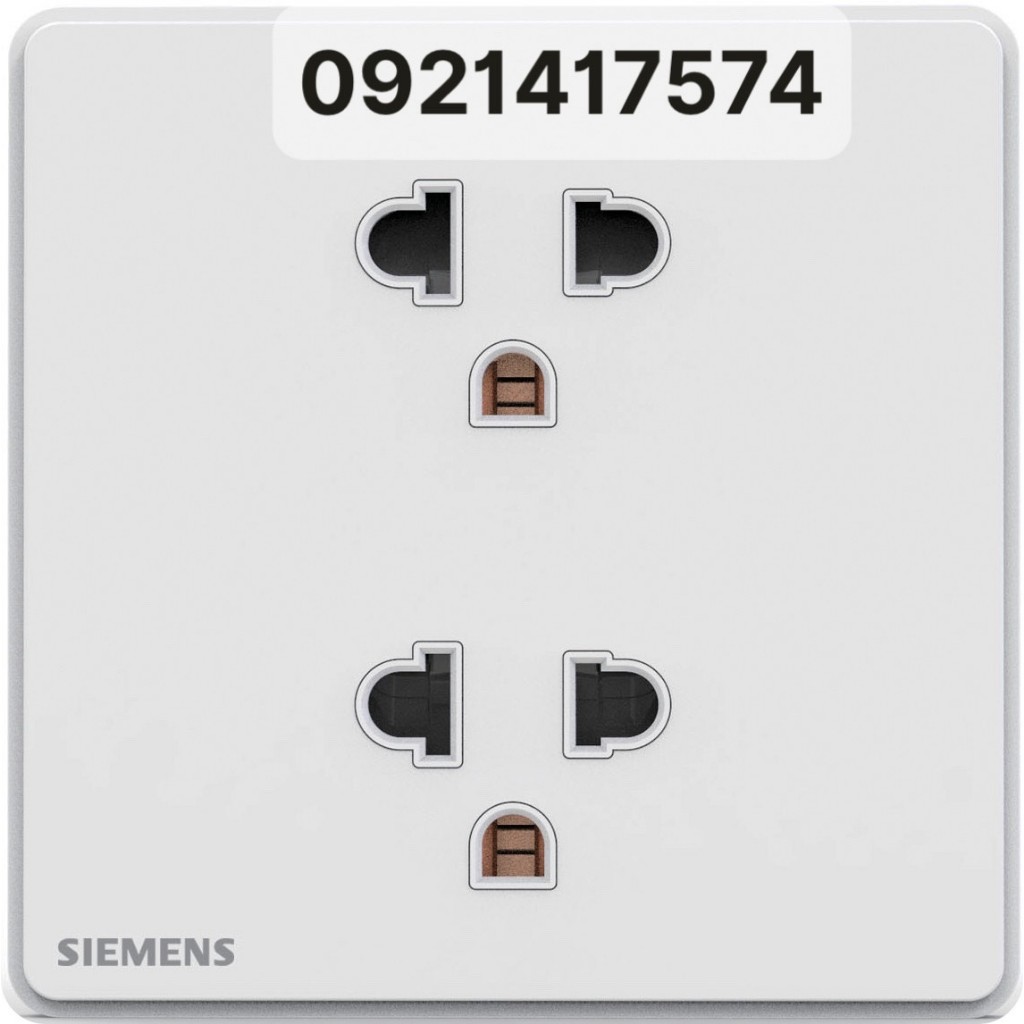 Ổ cắm đôi 3 chấu Siemens Arina | Shopee Việt Nam