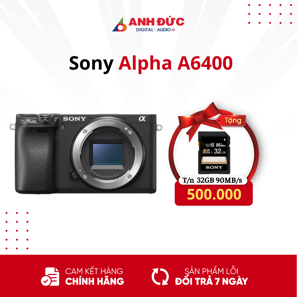 Máy Ảnh Sony A6400 (Body/Kit) Newseal Fullbox - Bảo Hành 24 Tháng Toàn ...