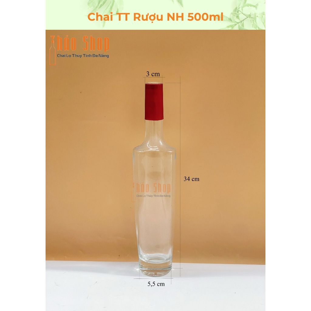 Chai TT NH 500ml + Màng Co + Nắp lie bọc | Shopee Việt Nam