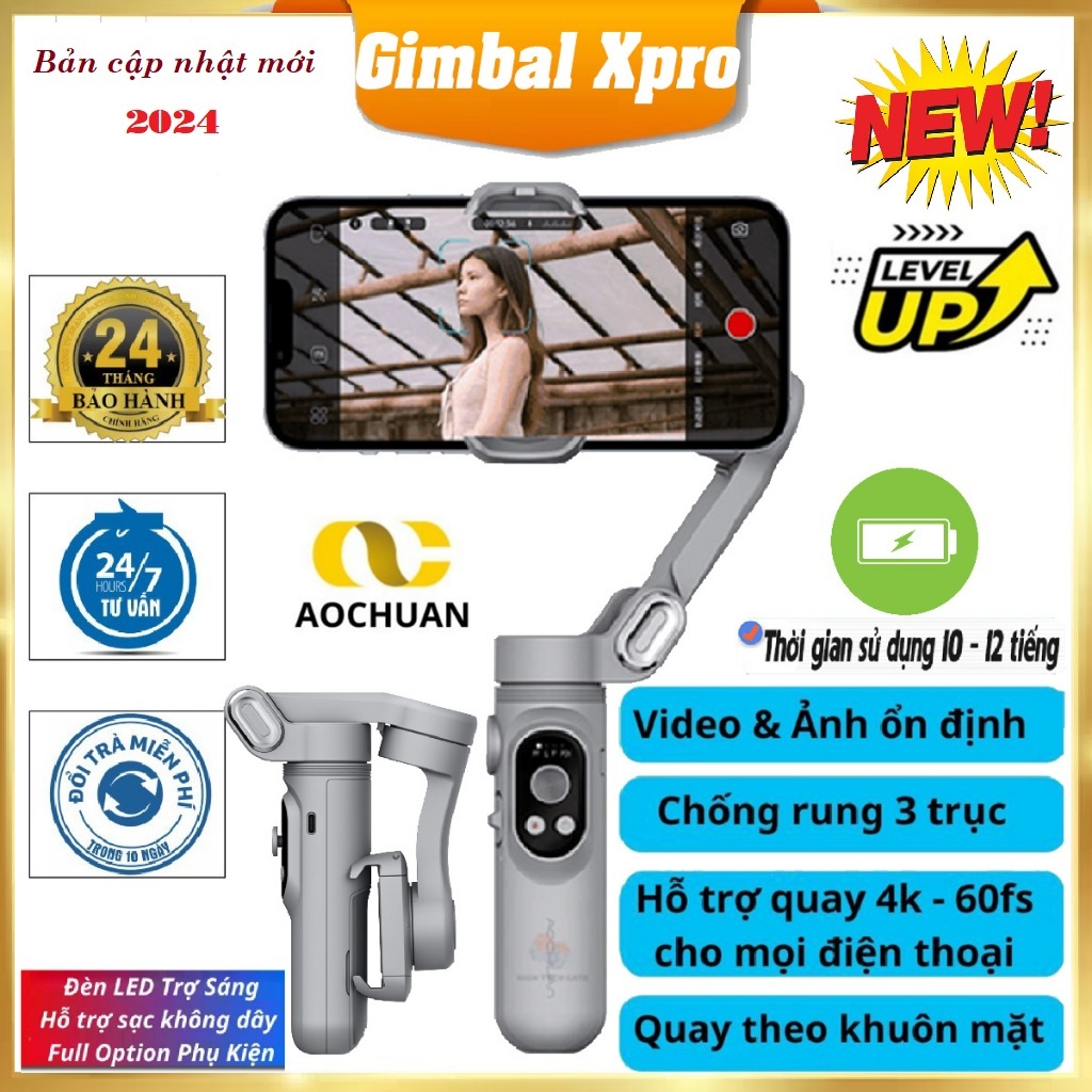 Gimbal Q18 - Gymbal điện thoại quay phim chống rung hỗ trợ quay phim, chụp ảnh chuyên nghiệp ...