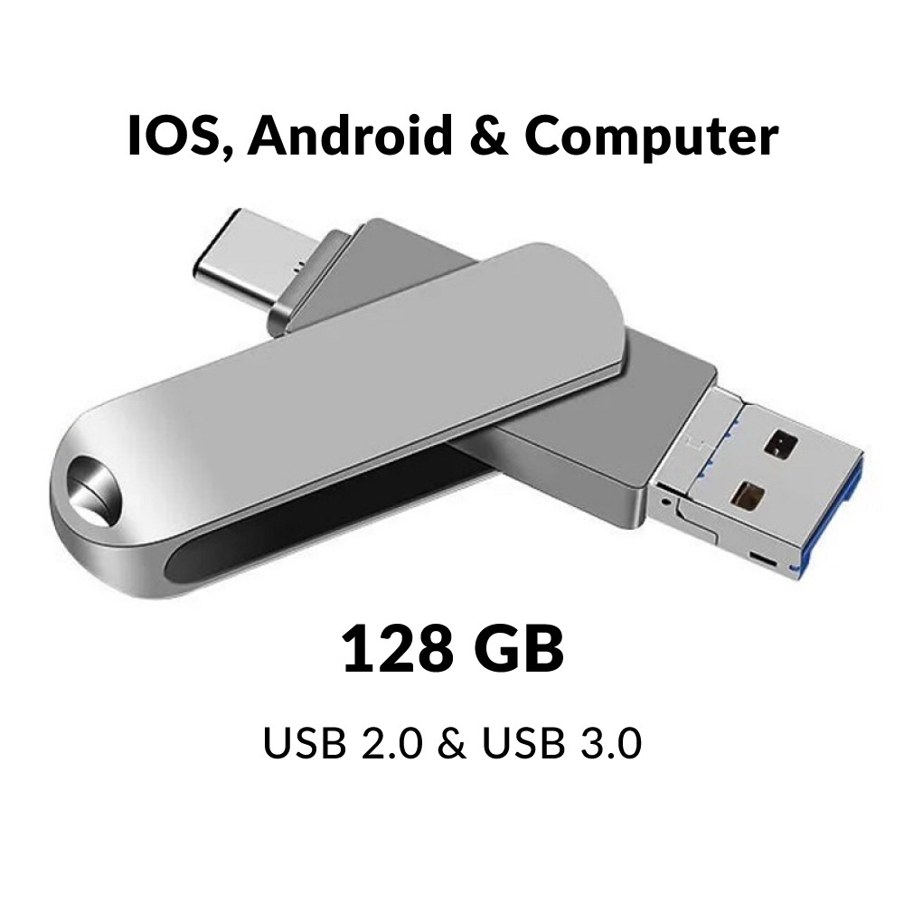 USB 128GB | Dễ dàng chuyển ảnh và video từ điện thoại hoặc máy tính | USB2.0 va USB3.0 | Android ...