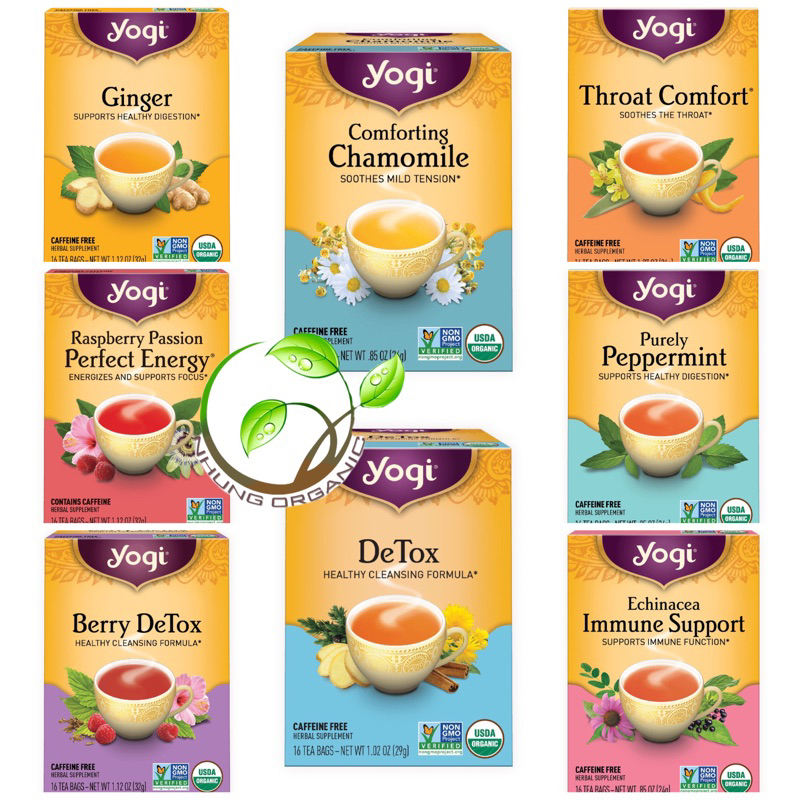 Trà Yogi Hữu Cơ Nhiều Hương Vị Set 3 Gói Túi Lọc Không Chứa Caffeine ...