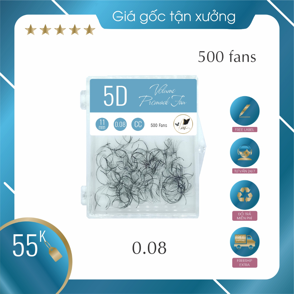 Mi fan 5D 0.085 ( hộp nhỏ 500 fan ) | Shopee Việt Nam