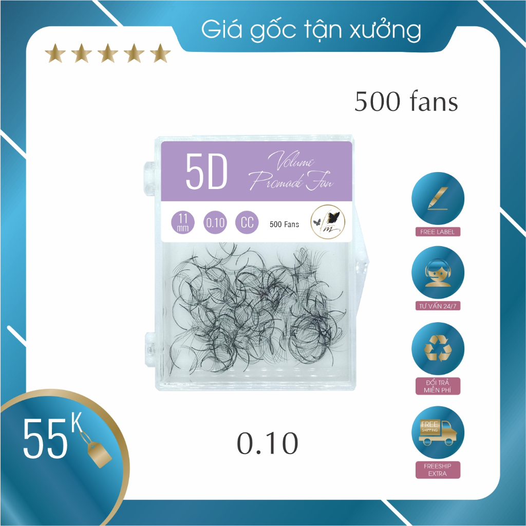 Mi Fan 5D 0.10 ( hộp nhỏ 500 fan ) | Shopee Việt Nam