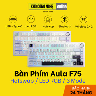 AULA F75 - Bàn Phím Cơ AULA F75 có Hotswap, Led RGB, Kết Nối 3 Mode (Hàng Chính Hãng) | Shopee ...