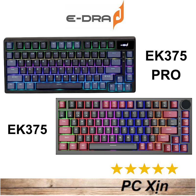 Bàn Phím Cơ EDra EK375 v2 Alpha / Beta ( Switch: Linear Custom ) Chính ...