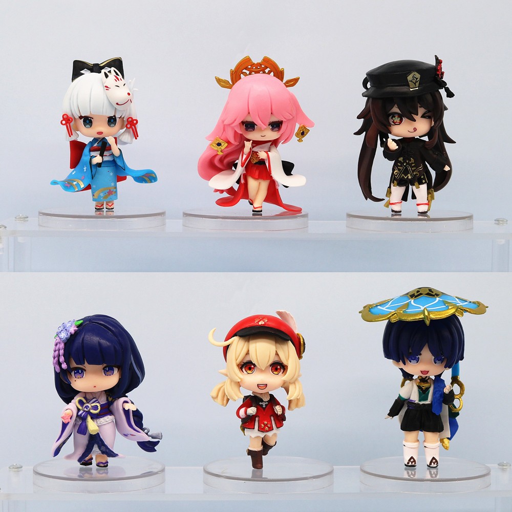 [ hỏa tốc hcm ][Vũ Trí Ba] Mô hình Figure Game Genshin Impact Chibi Raiden Shogun Yae Miko Ayaka ...