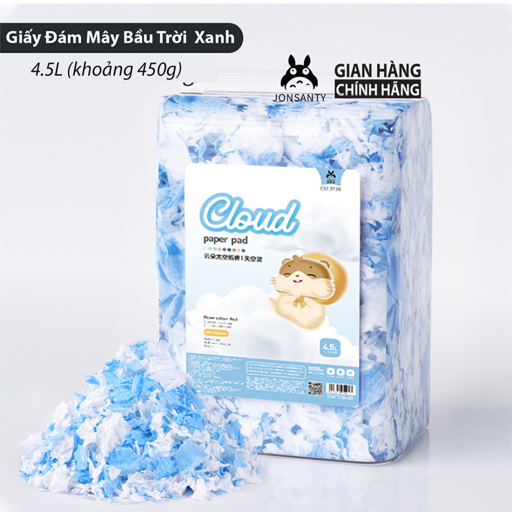 Giấy lót chuồng hamster bọ ú thú cưng nhỏ nguyên liệu hữu cơ chính hãng JONSANTY gói lớn 450gram ...