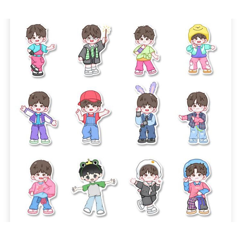 [GIỚI HẠN] Tấm sticker TF Gia Tộc F4 chibi | Shopee Việt Nam