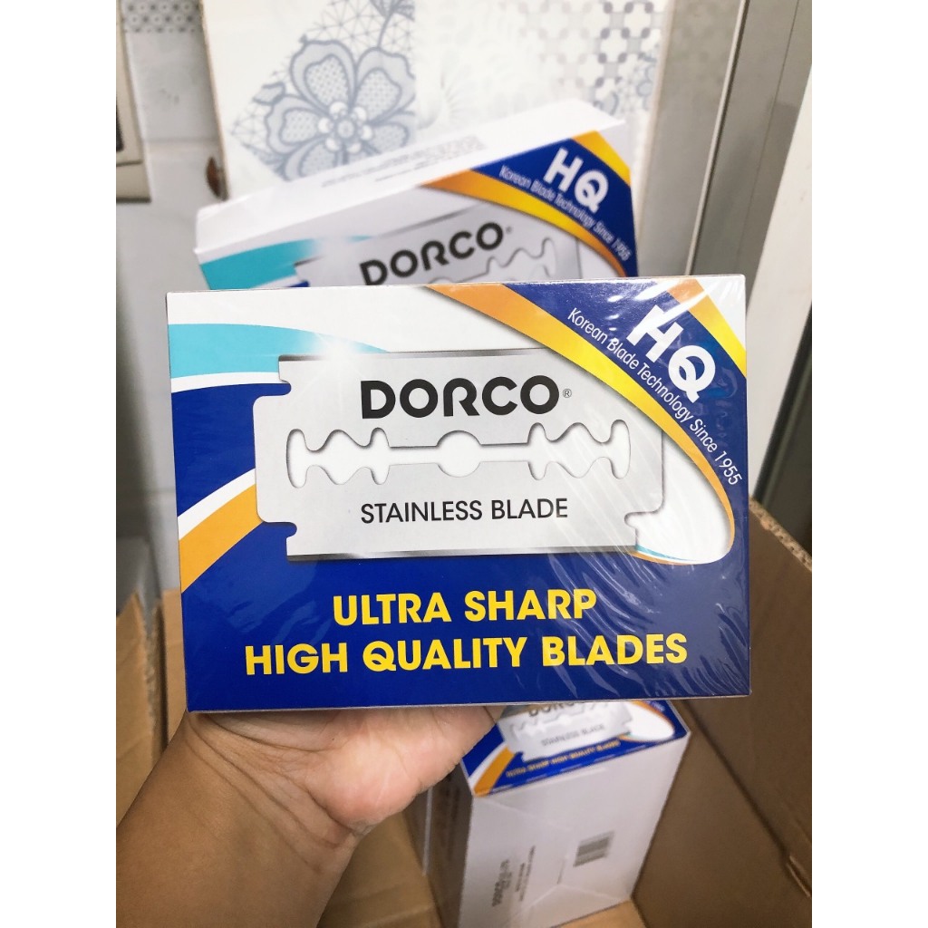Dao lam dorco trắng hàn quốc (giá cho 1 vỹ 100 lưỡi) | Shopee Việt Nam