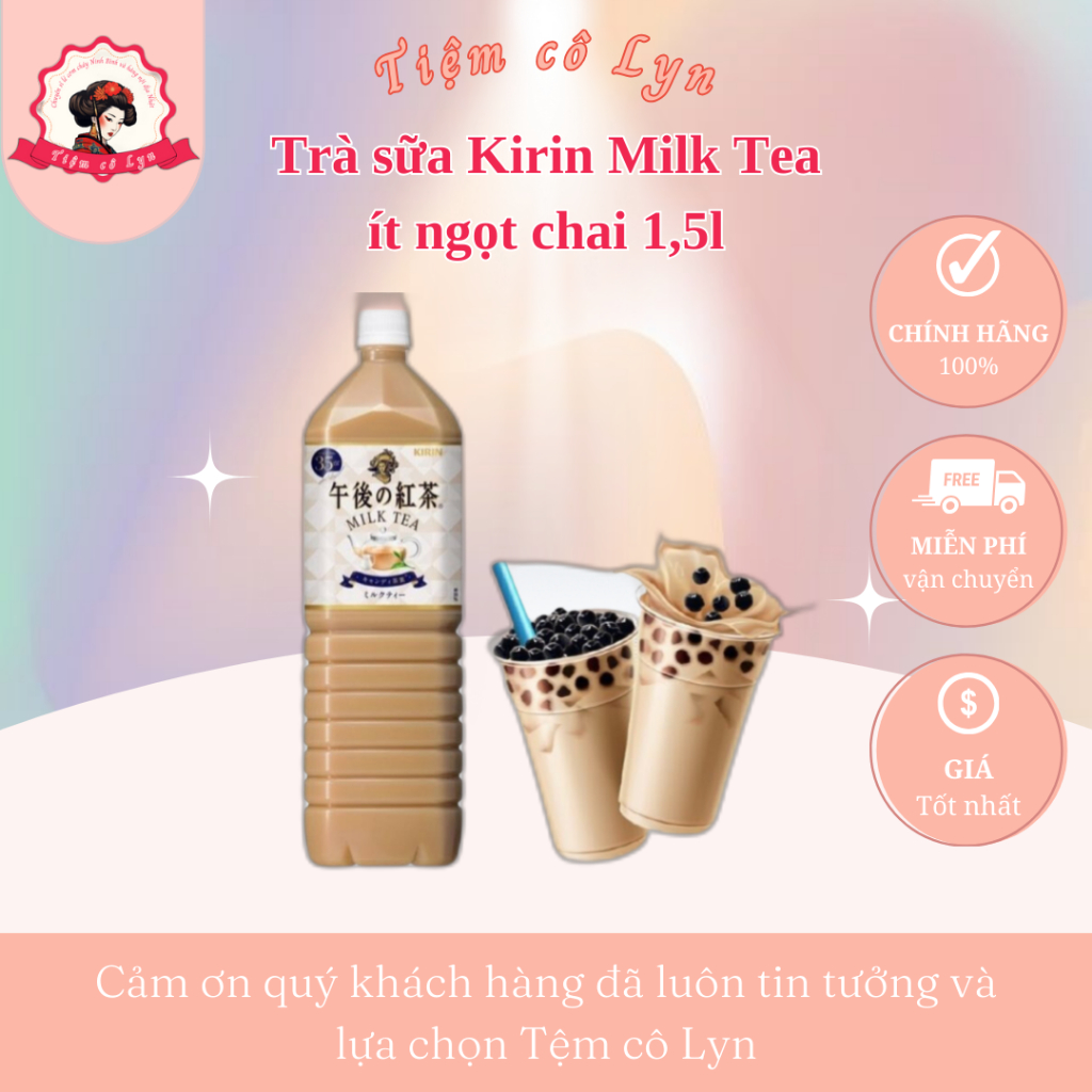 [CHÍNH HÃNG] Trà sữa Kirin Milk Tea Ít Ngọt 1.5L Nhật Bản date1 2/2025 | Shopee Việt Nam