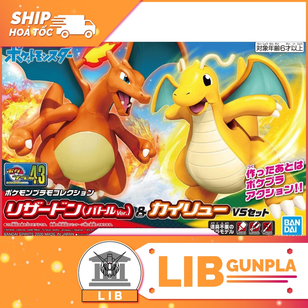 Mô hình lắp ráp Bandai Pokemon Pokepla - Charizard Battle Ver ...