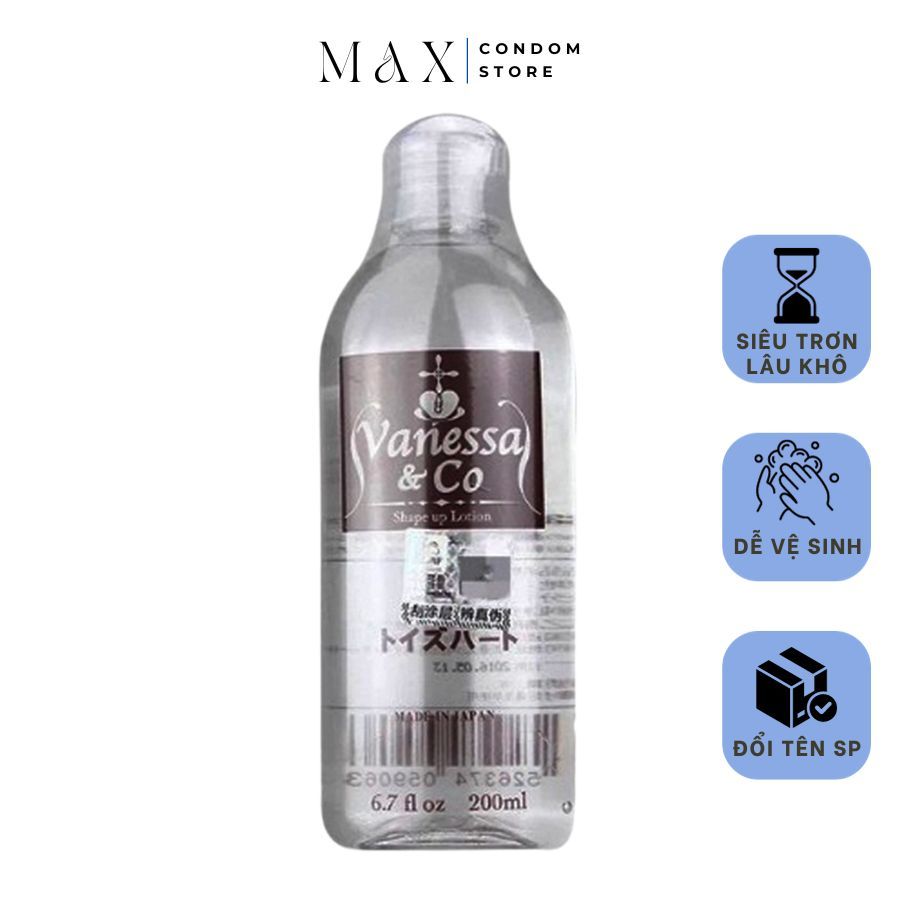 Gel bôi trơn Vanessa & Co gel bôi trơn gốc lâu khô nước tăng khoái cảm ...