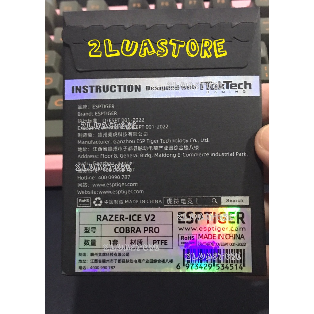 Tấm Mouse Feet Tiger Ice Razer Viper V3 Hyperspeed - Feet Viper V3 Pro ...