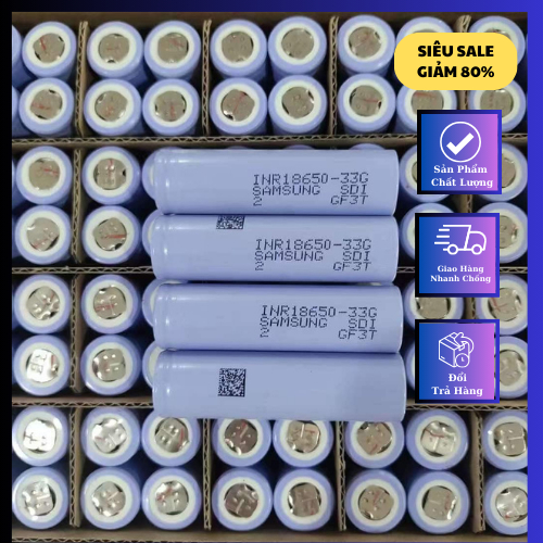 PIN 18650 SAMSUNG 33G - Dl 3000mAh - 3500mAh Tháo Khối 3.7V - Xả cao ...