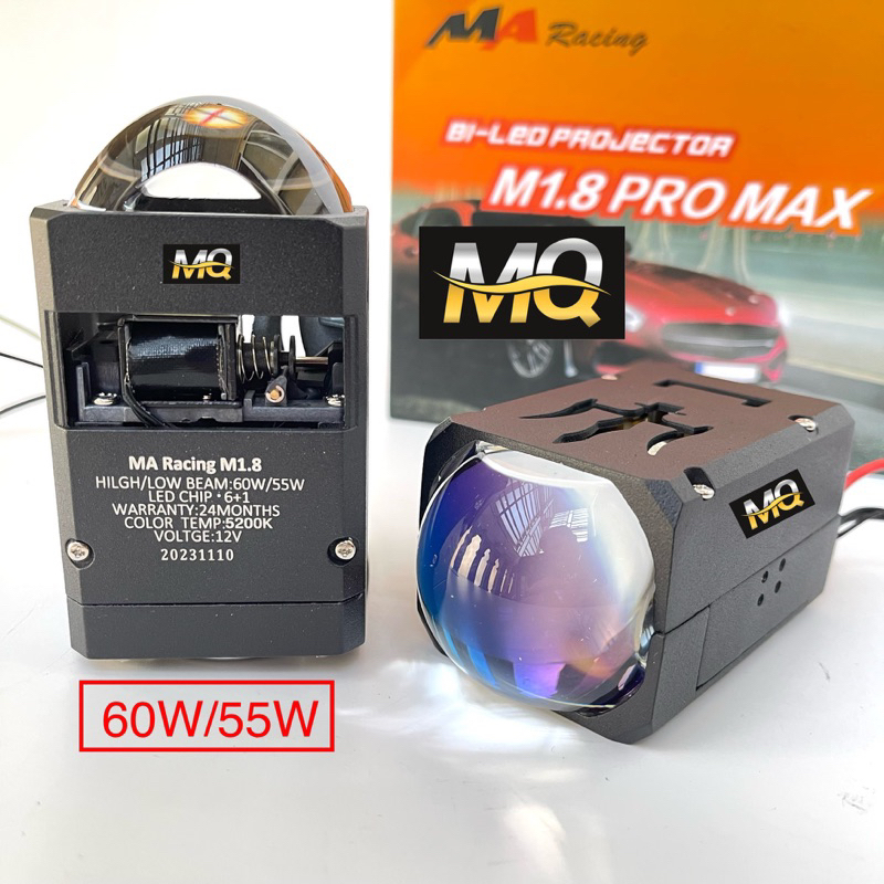 Đèn Pha Bi Cầu M1.8 Pro Max Chính Hãng MA Racing 60w 2024 Độ Trong Choá Đèn Tương Đương Bi Cầu 2 ...