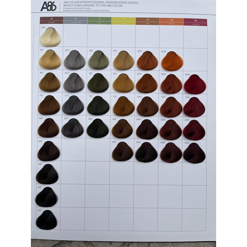BẢNG MÀU A86 | Shopee Việt Nam