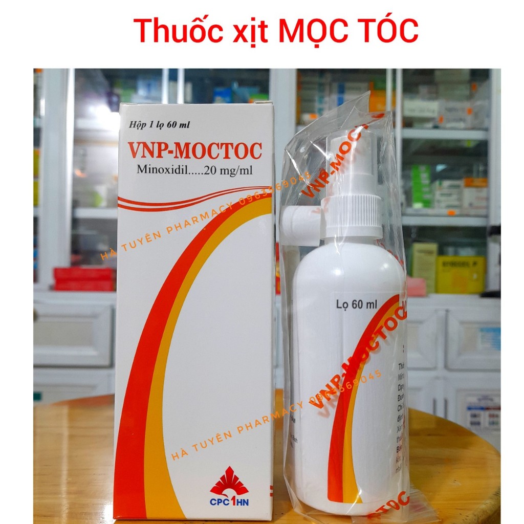 Xịt Mọc Tóc VNP-MOCTOC- Lọ 60ml- giảm rụng tóc và kích thích mọc tóc ...